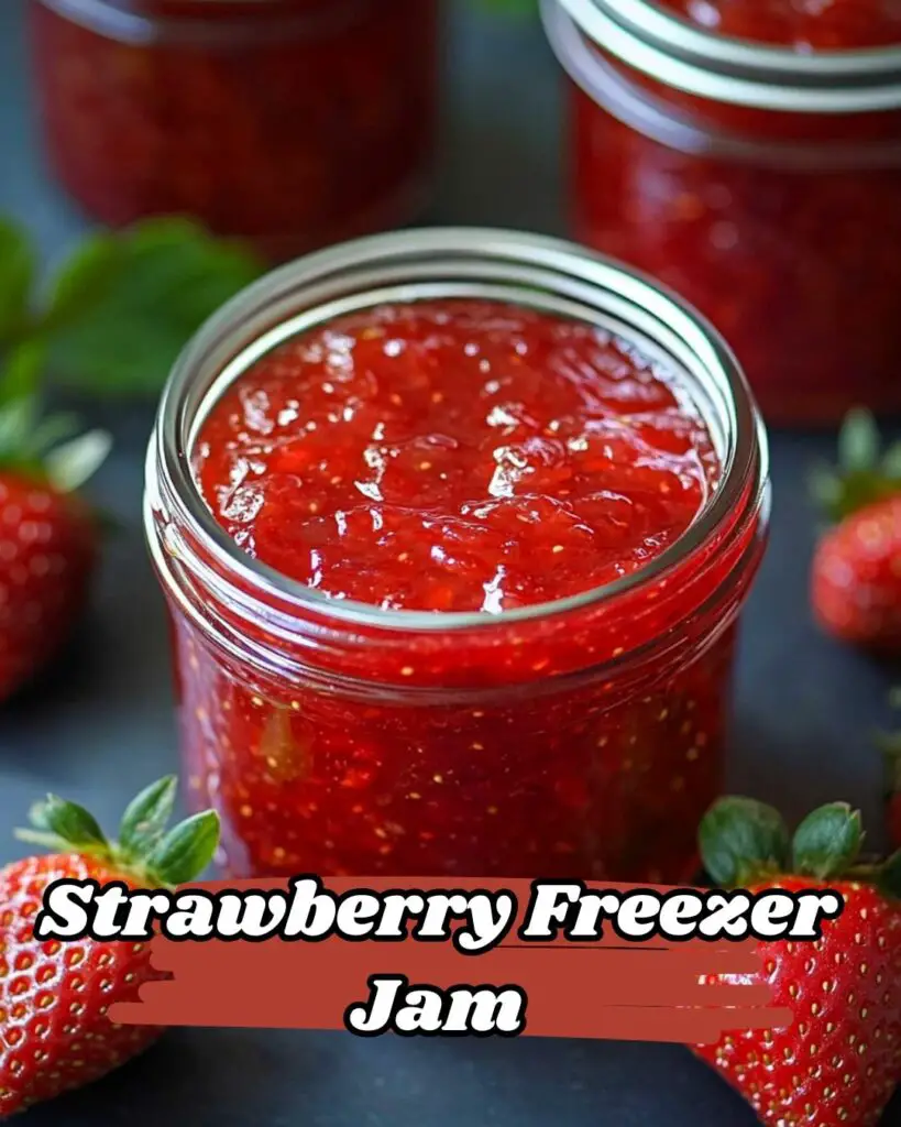 Homemade Strawberry Freezer Jam Recipe – An American Treat - cookfastly